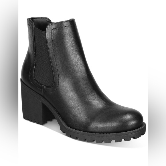 Sun + Stone | Shoes | Sun Stone Morghan Lug Sole Blockheel Booties ...